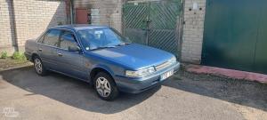 Blue Mazda 626 1988 in Klaipeda, with an engine capacity of 2.00 L and mileage of 224 thousand km for 1000 €, photo 3 on AUTOMOTO.COM.LV