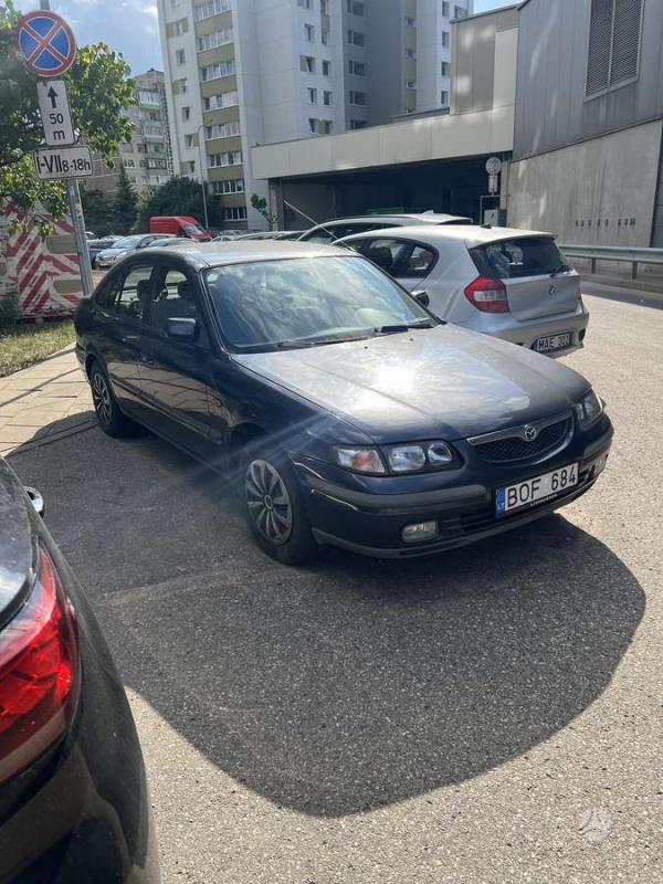 Blue Mazda 626 1997 in Vilnius, with an engine capacity of 1.84 L and mileage of 170 thousand km for 599 €, photo 2 on AUTOMOTO.COM.LV