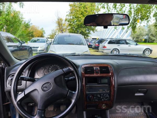 Zils Mazda 626 1998 Rīga, ar dzinēja tilpumu 1.80 L un nobraukumu 217 tūkst. km par 600 €, foto 7 vietnē AUTOMOTO.COM.LV
