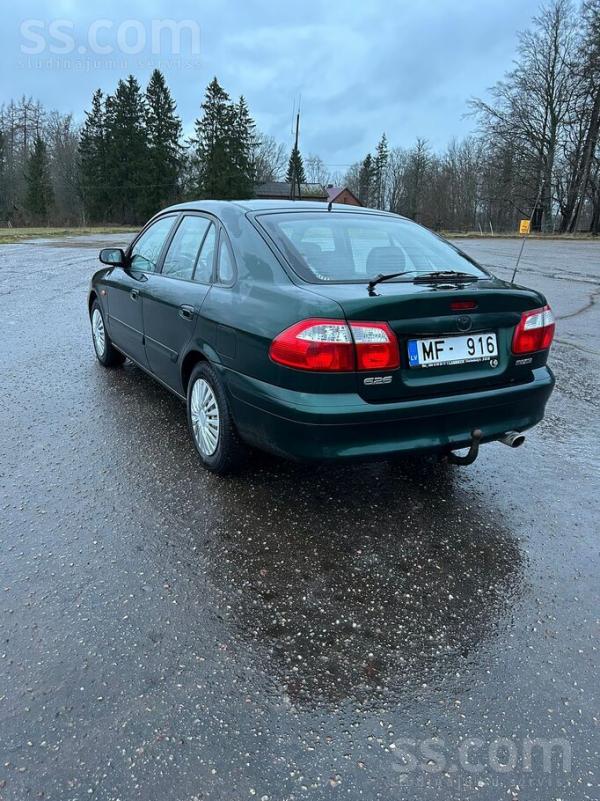 Green Mazda 626 1999 in Ventspils, with an engine capacity of 1.80 L and mileage of 230 thousand km for 1000 €, photo 7 on AUTOMOTO.COM.LV