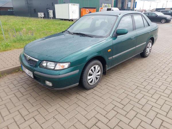 Зеленый Мазда 626 1998 в Клайпеда, объемом двигателя 1.99 л и пробегом 168 тыс. км за 750 €, фото 1 на AUTOMOTO.COM.LV