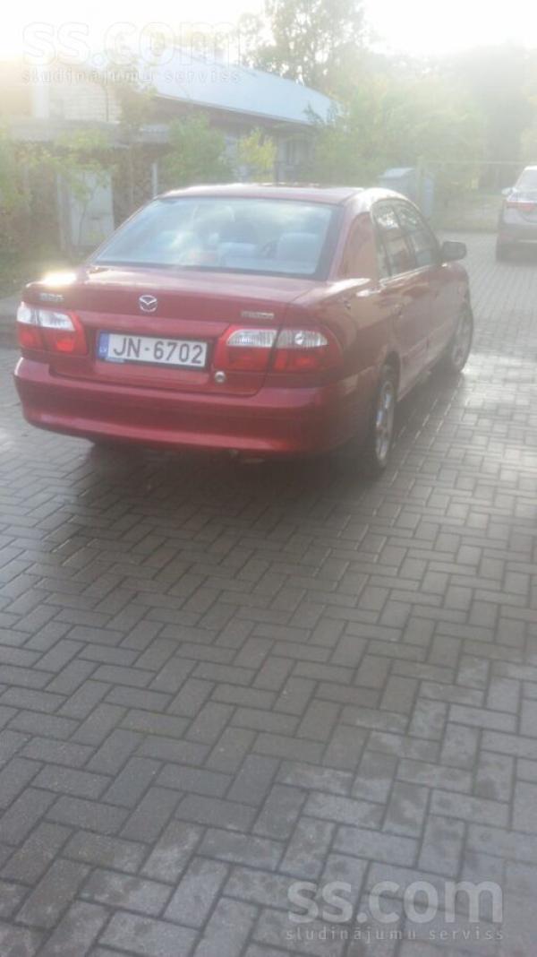 Red Mazda 626 2000 in Valmiera, with an engine capacity of 2.00 L and mileage of 150 thousand km for 3500 €, photo 2 on AUTOMOTO.COM.LV