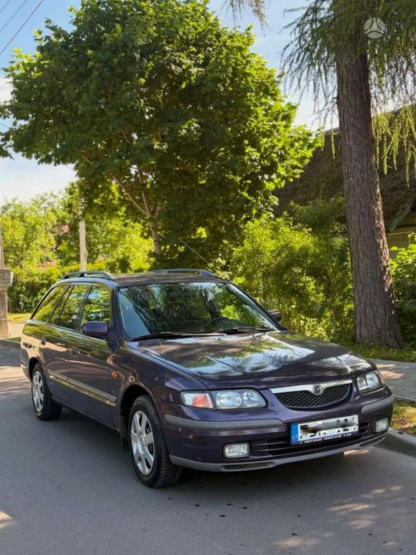 Фиолетовый Мазда 626 1998 в Вильнюс, объемом двигателя 1.80 л и пробегом 269 тыс. км за 1150 €, фото 1 на AUTOMOTO.COM.LV