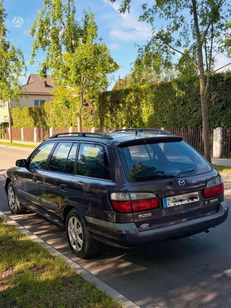 Violets Mazda 626 1998 Viļņa, ar dzinēja tilpumu 1.80 L un nobraukumu 269 tūkst. km par 1150 €, foto 8 vietnē AUTOMOTO.COM.LV