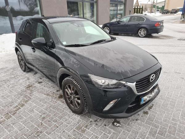 Melns Mazda CX-3 2015 Tauragė, ar dzinēja tilpumu 1.50 L un nobraukumu 250 tūkst. km par 6900 €, foto 1 vietnē AUTOMOTO.COM.LV