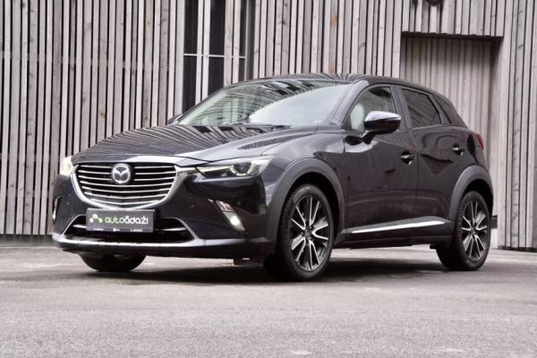 Melns Mazda CX-3 2015 Rīga, ar dzinēja tilpumu 1.50 L un nobraukumu 158 tūkst. km par 10900 €, foto 1 vietnē AUTOMOTO.COM.LV