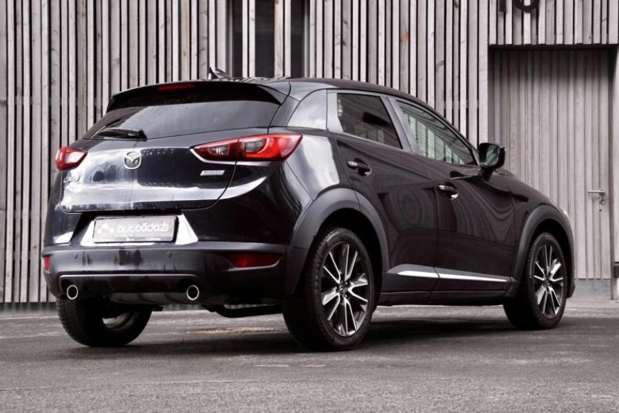 Black Mazda CX-3 2015 in Riga, with an engine capacity of 1.50 L and mileage of 158 thousand km for 10900 €, photo 23 on AUTOMOTO.COM.LV