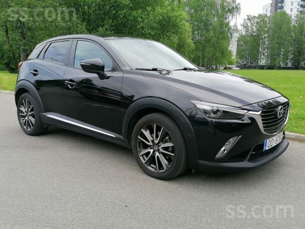 Черный Мазда СХ-3 2016 в Рига, объемом двигателя 1.50 л и пробегом 160 тыс. км за 9200 €, фото 1 на AUTOMOTO.COM.LV