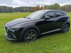 Mazda CX-3 2016 in Riga on AUTOMOTO.COM.LV Black Mazda CX-3 2016 in Riga, with an engine capacity of 1.50 L and mileage of 166 thousand km for 8500 €, photo 1 on AUTOMOTO.COM.LV
