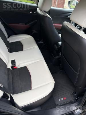 Black Mazda CX-3 2017 in Riga, with an engine capacity of 2.00 L and mileage of 100 thousand km for 14500 €, photo 11 on AUTOMOTO.COM.LV