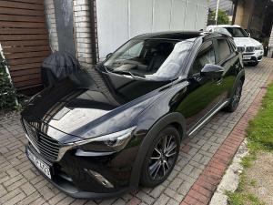Melns Mazda CX-3 2017 Kauņa, ar dzinēja tilpumu 2.00 L un nobraukumu 210 tūkst. km par 12200 €, foto  vietnē AUTOMOTO.COM.LV