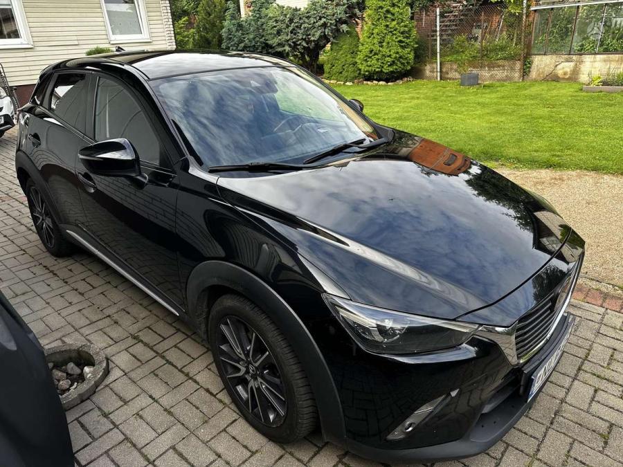Melns Mazda CX-3 2017 Kauņa, ar dzinēja tilpumu 2.00 L un nobraukumu 210 tūkst. km par 12200 €, foto 3 vietnē AUTOMOTO.COM.LV