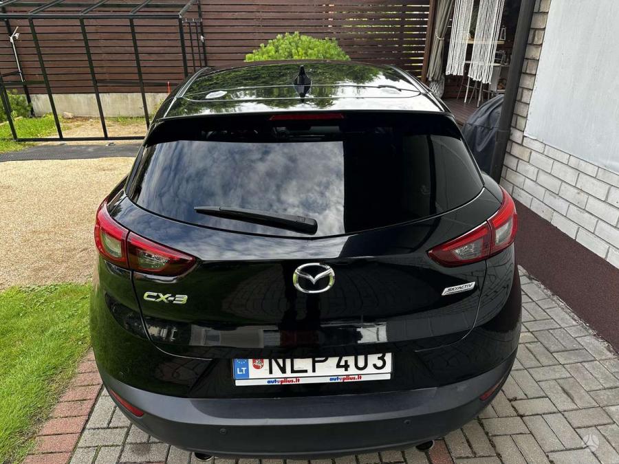 Melns Mazda CX-3 2017 Kauņa, ar dzinēja tilpumu 2.00 L un nobraukumu 210 tūkst. km par 12200 €, foto 6 vietnē AUTOMOTO.COM.LV