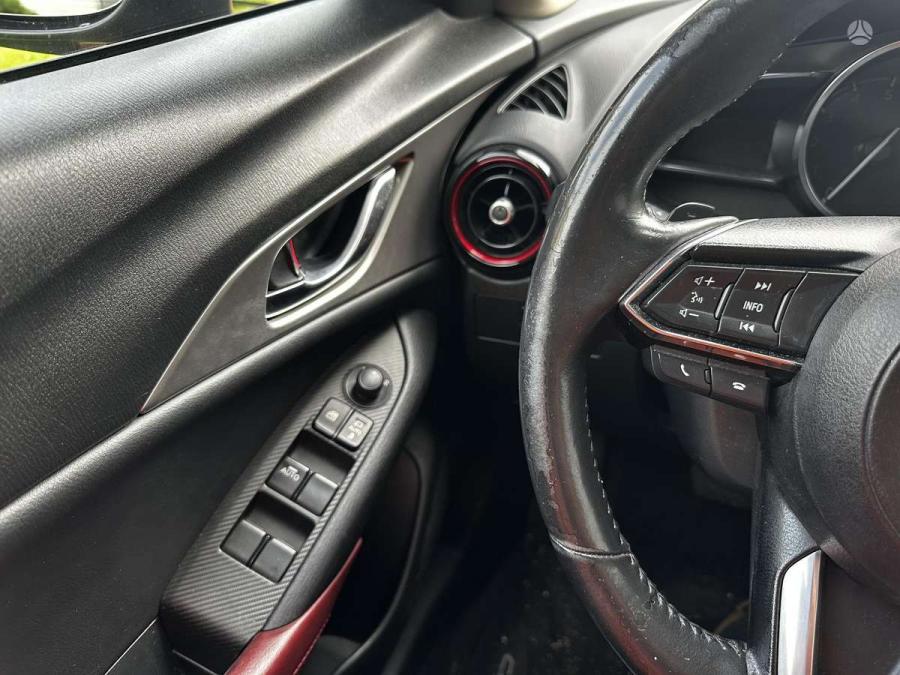 Melns Mazda CX-3 2017 Kauņa, ar dzinēja tilpumu 2.00 L un nobraukumu 210 tūkst. km par 12200 €, foto 15 vietnē AUTOMOTO.COM.LV