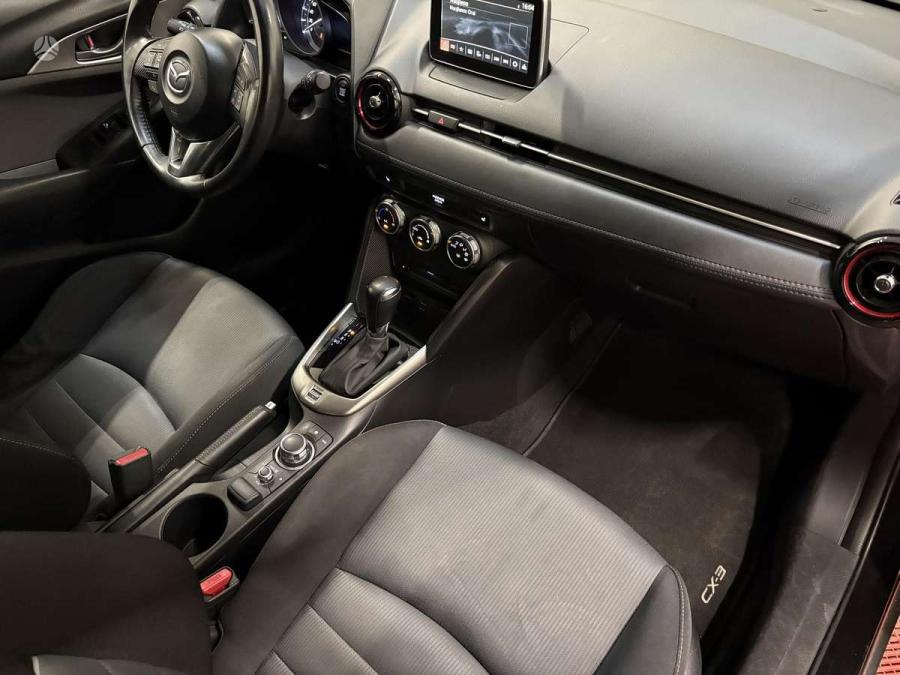 Melns Mazda CX-3 2017 Viļņa, ar dzinēja tilpumu 2.00 L un nobraukumu 100 tūkst. km par 12499 €, foto 16 vietnē AUTOMOTO.COM.LV