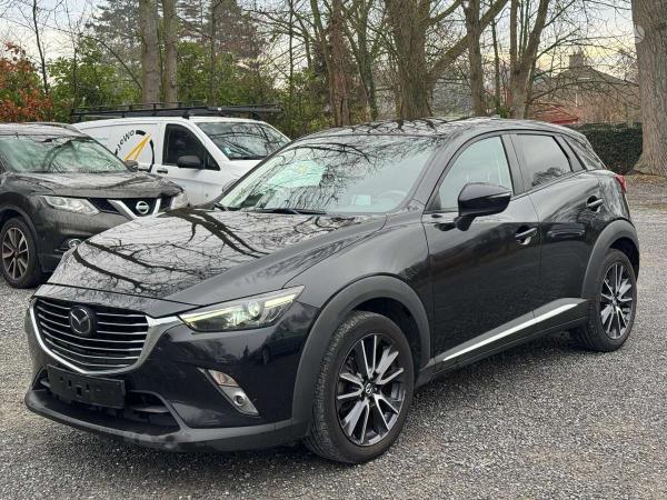 Black Mazda CX-3 2018 in Utena, with an engine capacity of 2.00 L and mileage of 159 thousand km for 9700 €, photo 1 on AUTOMOTO.COM.LV