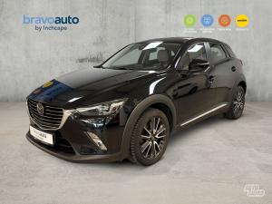 Melns Mazda CX-3 2018 Viļņa, ar dzinēja tilpumu 2.00 L un nobraukumu 74 tūkst. km par 17000 €, foto  vietnē AUTOMOTO.COM.LV
