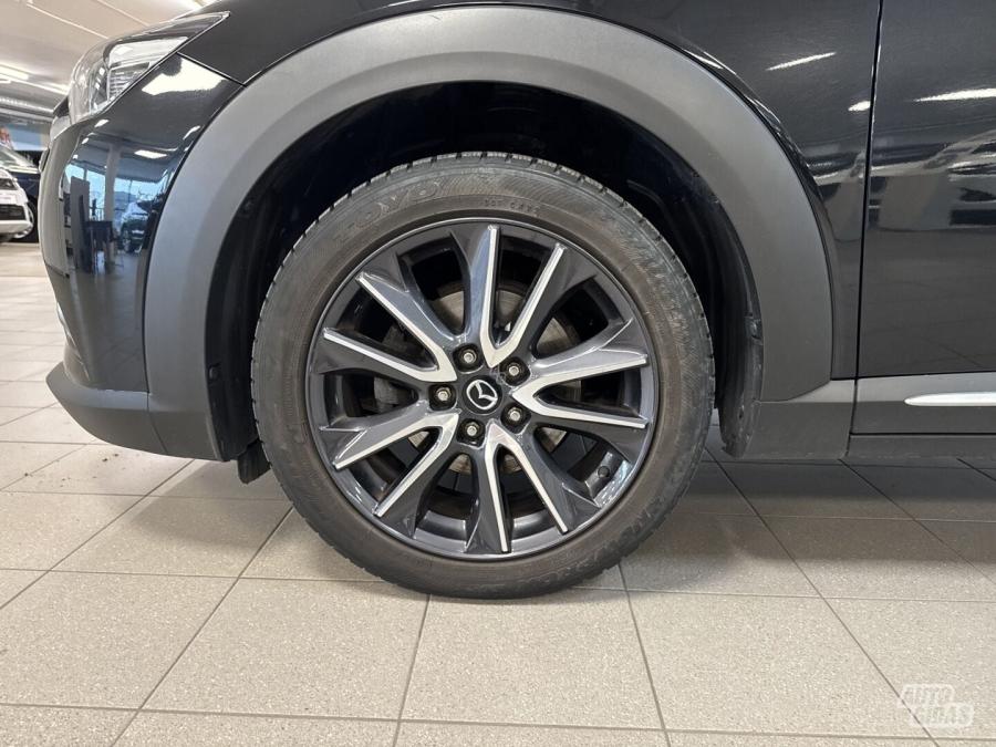 Black Mazda CX-3 2018 in Vilnius, with an engine capacity of 2.00 L and mileage of 74 thousand km for 17000 €, photo 28 on AUTOMOTO.COM.LV