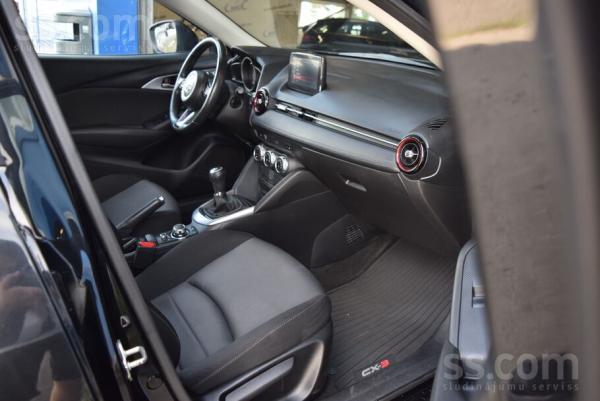 Black Mazda CX-3 2018 in Riga, with an engine capacity of 2.00 L and mileage of 90 thousand km for 12500 €, photo 10 on AUTOMOTO.COM.LV