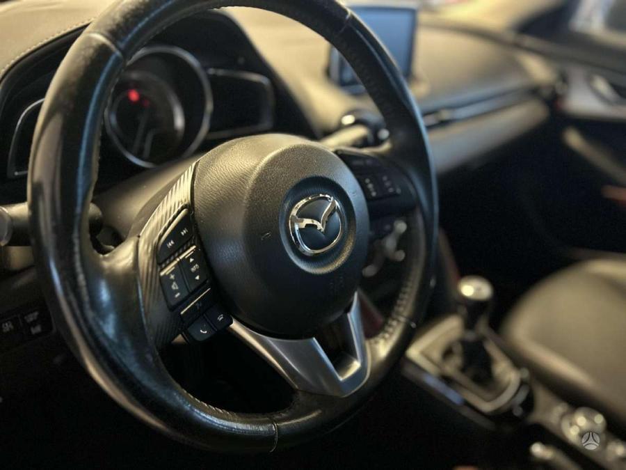 Zils Mazda CX-3 2015 Šauļi, ar dzinēja tilpumu 1.50 L un nobraukumu 202 tūkst. km par 10800 €, foto 12 vietnē AUTOMOTO.COM.LV
