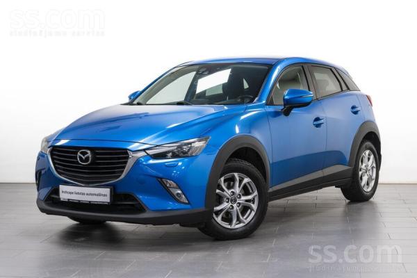 Blue Mazda CX-3 2016 in Riga, with an engine capacity of 2.00 L and mileage of 148 thousand km for 9900 €, photo 1 on AUTOMOTO.COM.LV