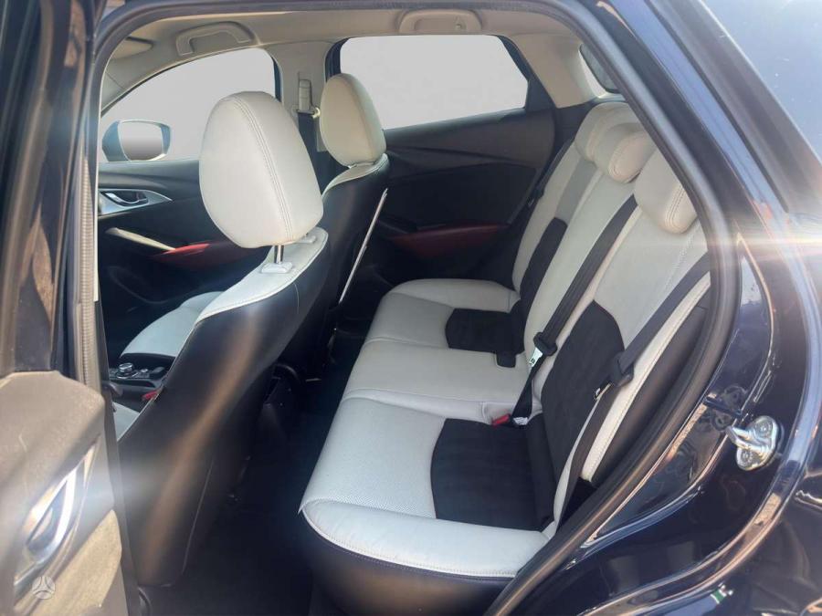 Blue Mazda CX-3 2016 in Kaunas, with an engine capacity of 1.50 L and mileage of 225 thousand km for 11390 €, photo 12 on AUTOMOTO.COM.LV