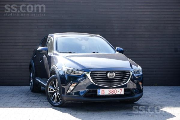 Синий Мазда СХ-3 2016 в Рига, объемом двигателя 1.50 л и пробегом 225 тыс. км за 11490 €, фото 2 на AUTOMOTO.COM.LV