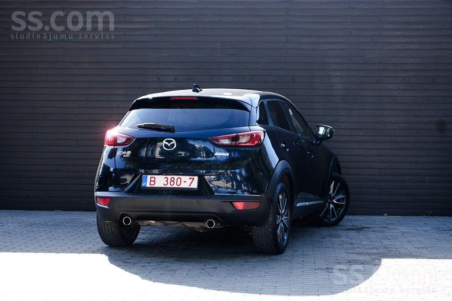 Blue Mazda CX-3 2016 in Riga, with an engine capacity of 1.50 L and mileage of 225 thousand km for 11490 €, photo 4 on AUTOMOTO.COM.LV