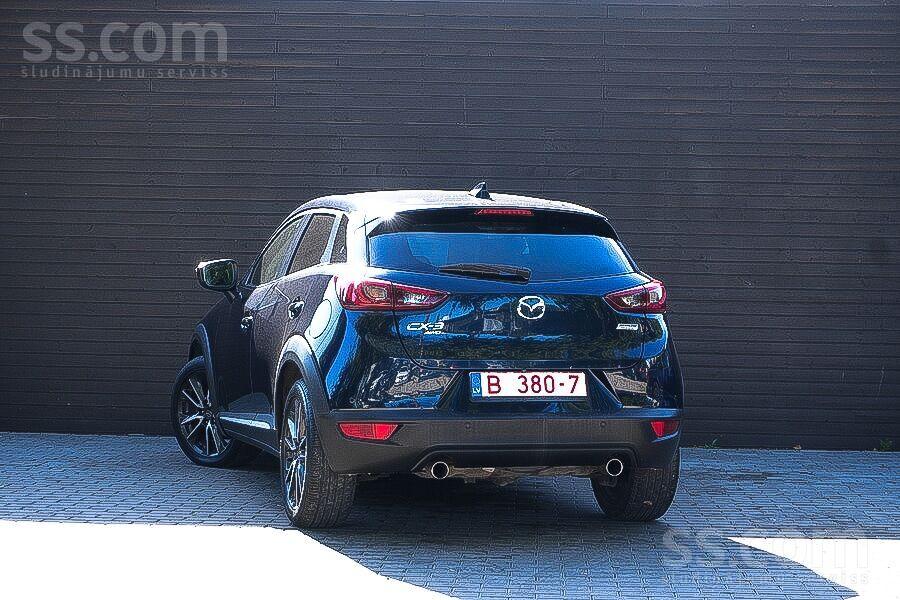 Blue Mazda CX-3 2016 in Riga, with an engine capacity of 1.50 L and mileage of 225 thousand km for 11490 €, photo 5 on AUTOMOTO.COM.LV