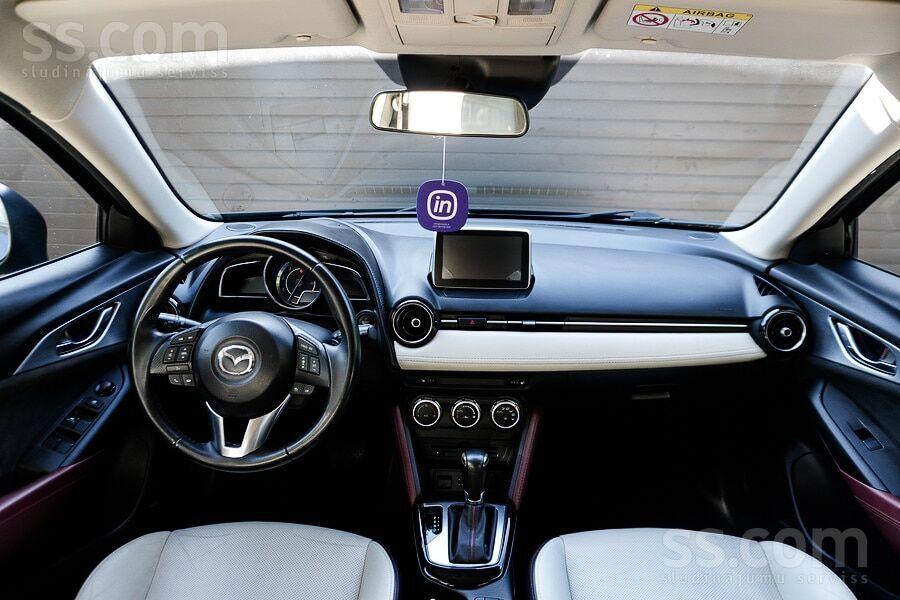 Blue Mazda CX-3 2016 in Riga, with an engine capacity of 1.50 L and mileage of 225 thousand km for 11490 €, photo 15 on AUTOMOTO.COM.LV