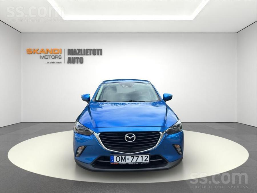 Blue Mazda CX-3 2017 in Riga, with an engine capacity of 2.00 L and mileage of 91 thousand km for 11290 €, photo 3 on AUTOMOTO.COM.LV