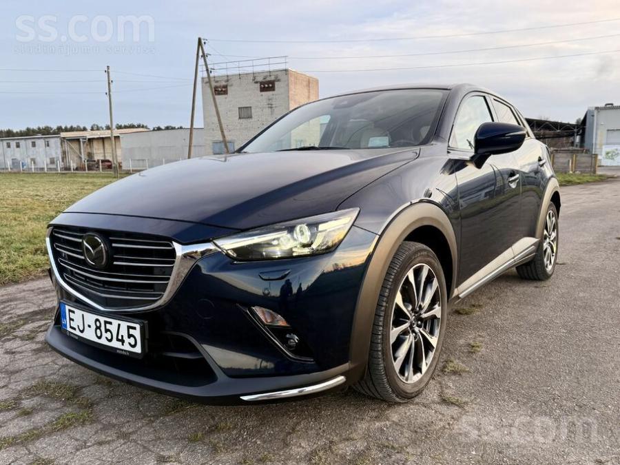 Zils Mazda CX-3 2019 Rīga, ar dzinēja tilpumu 2.00 L un nobraukumu 67 tūkst. km par 12900 €, foto 1 vietnē AUTOMOTO.COM.LV