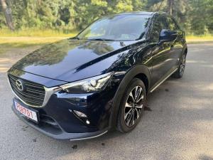 Zils Mazda CX-3 2019 Kauņa, ar dzinēja tilpumu 2.00 L un nobraukumu 42 tūkst. km par 12750 €, foto  vietnē AUTOMOTO.COM.LV