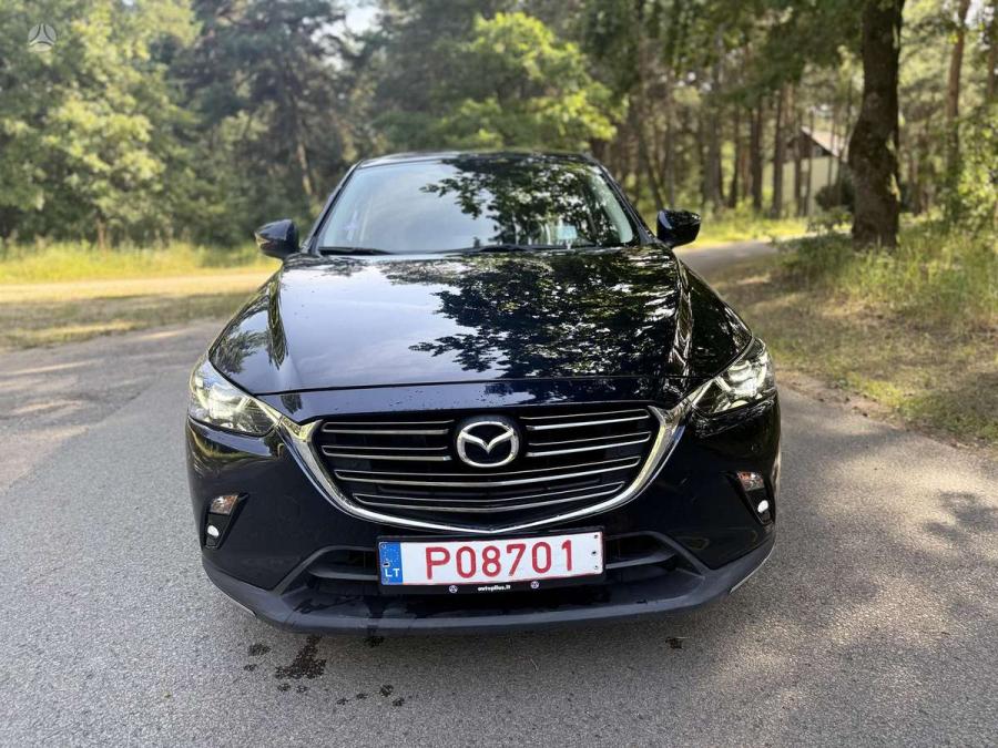 Zils Mazda CX-3 2019 Kauņa, ar dzinēja tilpumu 2.00 L un nobraukumu 42 tūkst. km par 12750 €, foto 3 vietnē AUTOMOTO.COM.LV