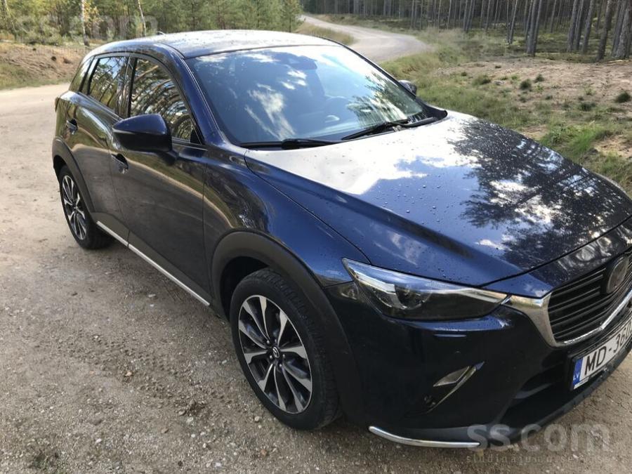 Blue Mazda CX-3 2019 in Riga, with an engine capacity of 2.00 L and mileage of 82 thousand km for 16490 €, photo 7 on AUTOMOTO.COM.LV