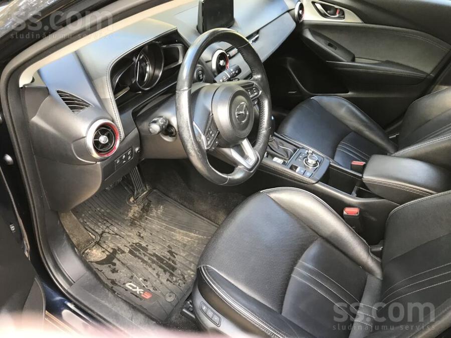 Blue Mazda CX-3 2019 in Riga, with an engine capacity of 2.00 L and mileage of 82 thousand km for 16490 €, photo 10 on AUTOMOTO.COM.LV
