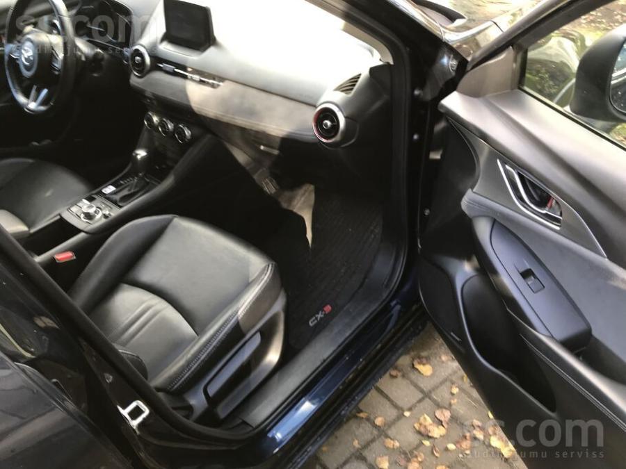 Blue Mazda CX-3 2019 in Riga, with an engine capacity of 2.00 L and mileage of 82 thousand km for 16490 €, photo 13 on AUTOMOTO.COM.LV