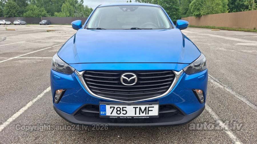 Zils Mazda CX-3 2016 Tartu, ar dzinēja tilpumu 2.00 L un nobraukumu 87 tūkst. km par 11900 €, foto 1 vietnē AUTOMOTO.COM.LV