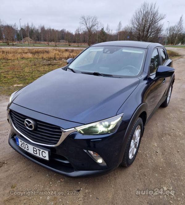 Blue Mazda CX-3 2017 in Tallinn, with an engine capacity of 2.00 L and mileage of 110 thousand km for 11990 €, photo 2 on AUTOMOTO.COM.LV