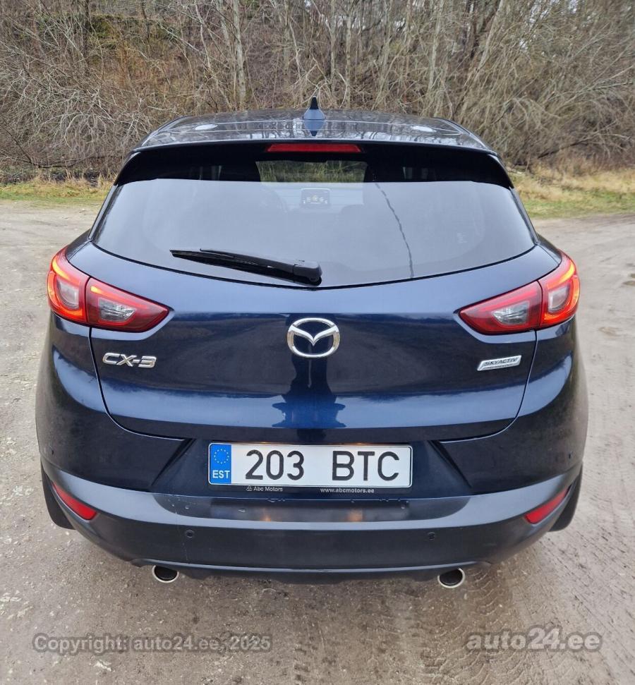 Blue Mazda CX-3 2017 in Tallinn, with an engine capacity of 2.00 L and mileage of 110 thousand km for 11990 €, photo 6 on AUTOMOTO.COM.LV