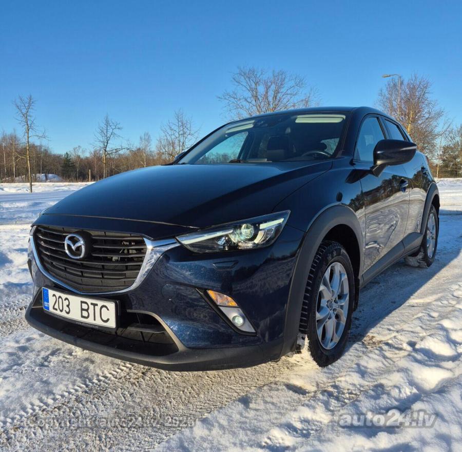 Blue Mazda CX-3 2017 in Tallinn, with an engine capacity of 2.00 L and mileage of 110 thousand km for 11990 €, photo 1 on AUTOMOTO.COM.LV