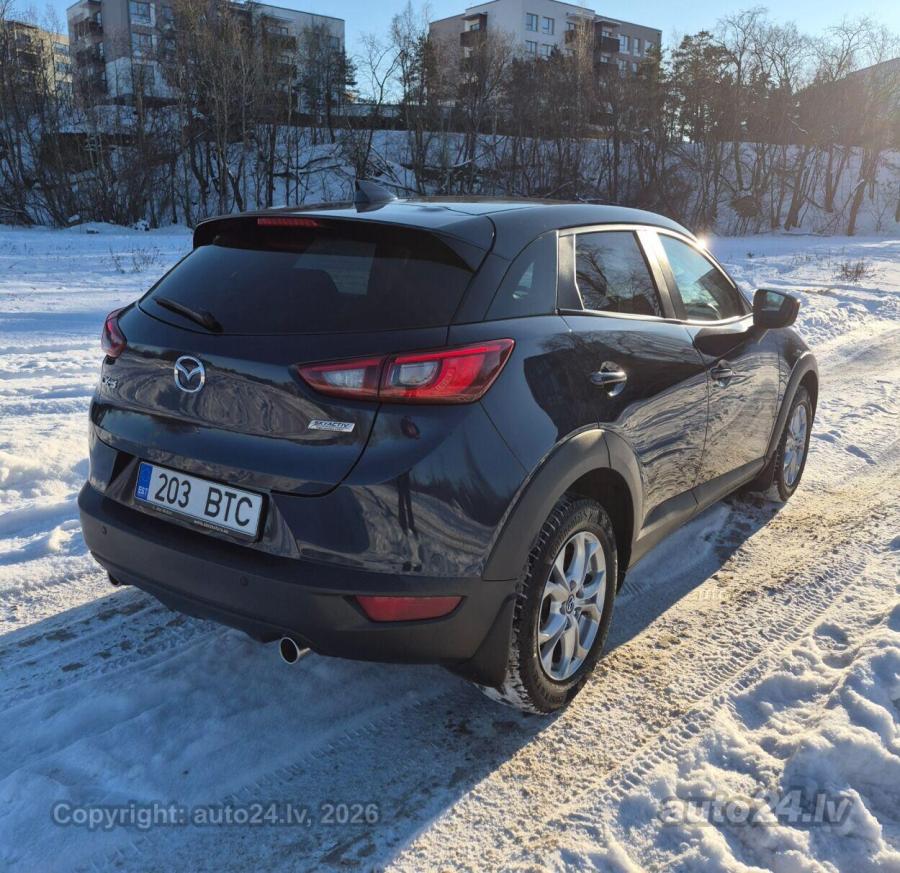 Blue Mazda CX-3 2017 in Tallinn, with an engine capacity of 2.00 L and mileage of 110 thousand km for 11990 €, photo 3 on AUTOMOTO.COM.LV