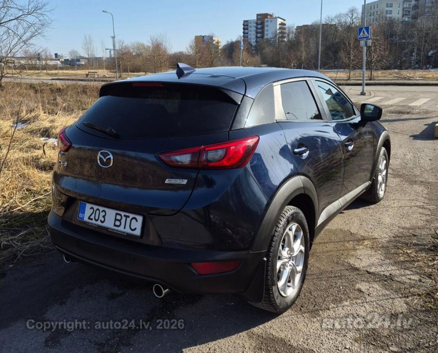 Zils Mazda CX-3 2017 Tallina, ar dzinēja tilpumu 2.00 L un nobraukumu 110 tūkst. km par 11990 €, foto 4 vietnē AUTOMOTO.COM.LV