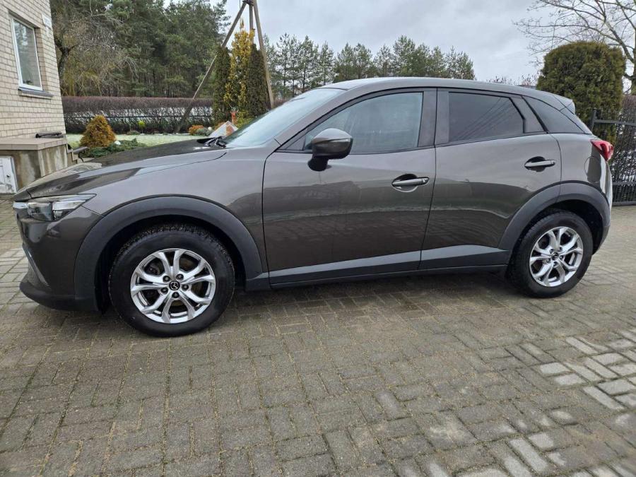 Brown Mazda CX-3 2016 in Ukmerge, with an engine capacity of 1.50 L and mileage of 126 thousand km for 8200 €, photo 3 on AUTOMOTO.COM.LV