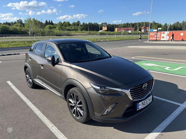 Brown Mazda CX-3 2018 in Kaunas, with an engine capacity of 2.00 L and mileage of 72 thousand km for 16800 €, photo 7 on AUTOMOTO.COM.LV