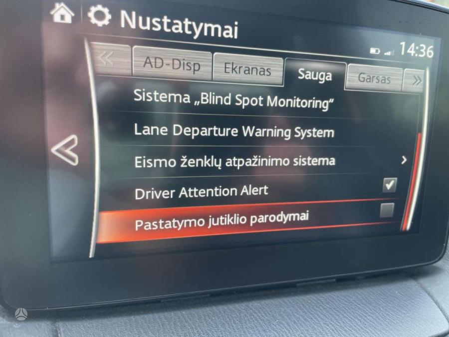 Brown Mazda CX-3 2018 in Kaunas, with an engine capacity of 2.00 L and mileage of 125 thousand km for 12800 €, photo 16 on AUTOMOTO.COM.LV