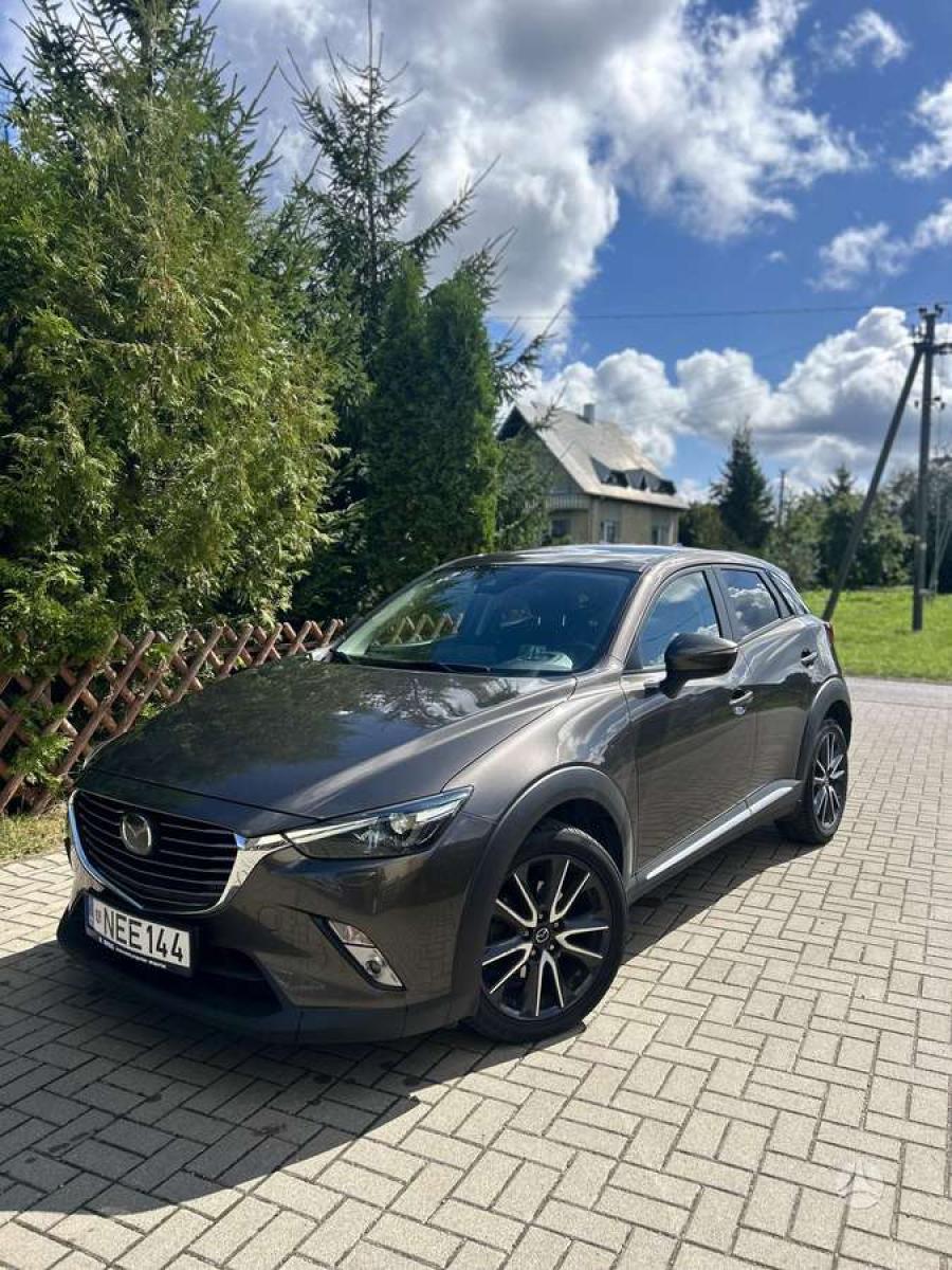 Brown Mazda CX-3 2018 in Kaunas, with an engine capacity of 2.00 L and mileage of 73 thousand km for 14800 €, photo 3 on AUTOMOTO.COM.LV