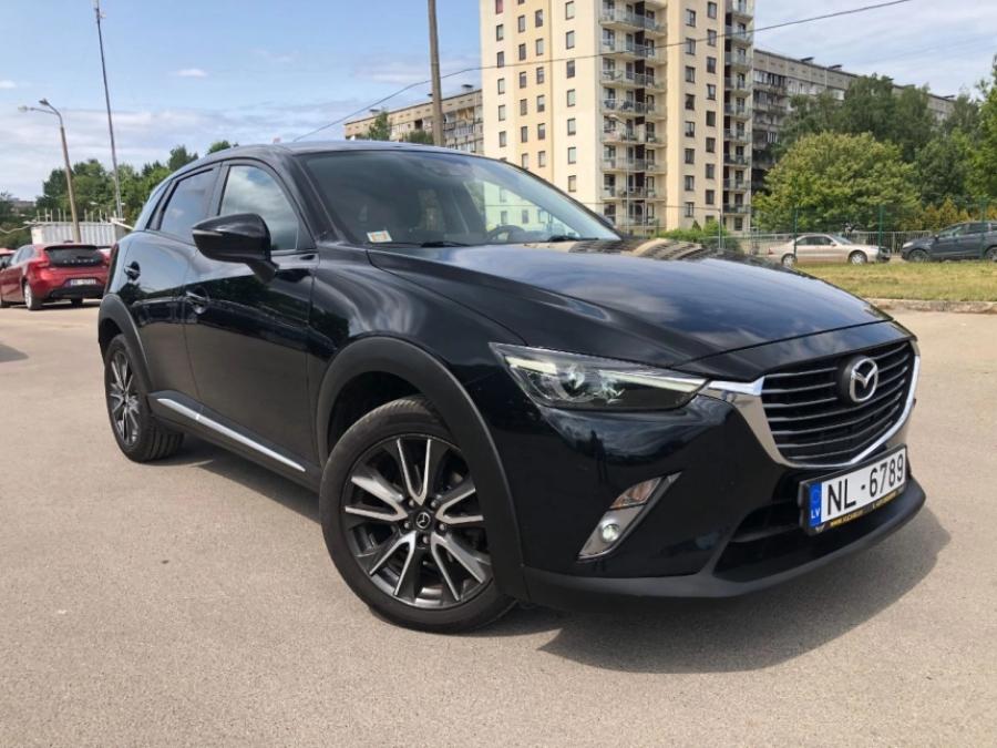 Mazda CX-3 2016 Rīga, ar dzinēja tilpumu 1.50 L un nobraukumu 140 tūkst. km par 12950 €, foto 1 vietnē AUTOMOTO.COM.LV