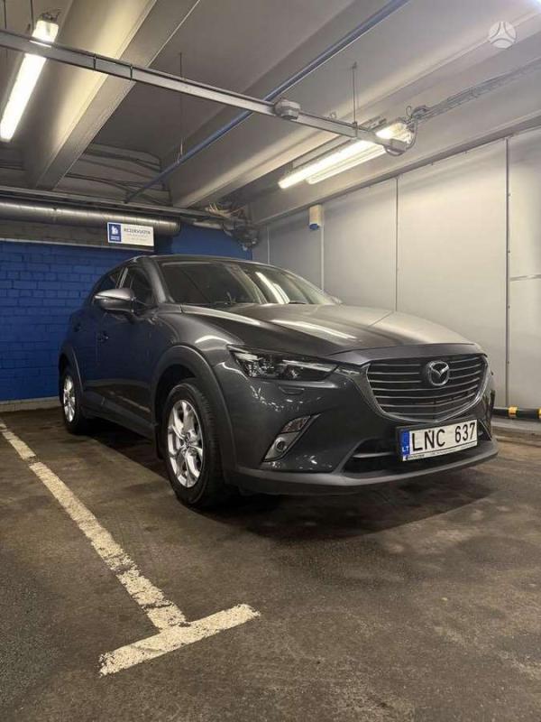 Grey Mazda CX-3 2015 in Vilnius, with an engine capacity of 2.00 L and mileage of 130 thousand km for 13500 €, photo 1 on AUTOMOTO.COM.LV