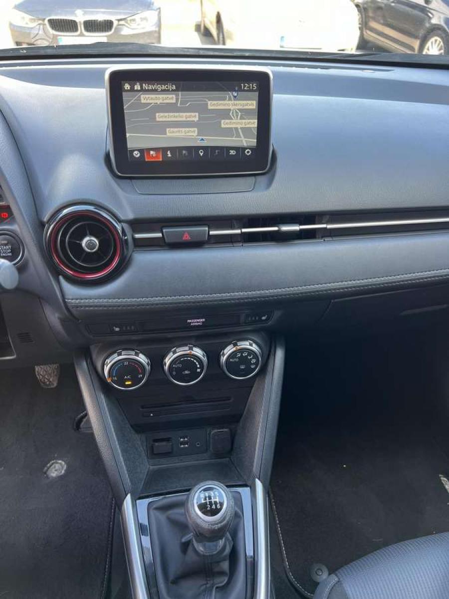 Grey Mazda CX-3 2015 in Vilnius, with an engine capacity of 1.50 L and mileage of 210 thousand km for 6900 €, photo 14 on AUTOMOTO.COM.LV